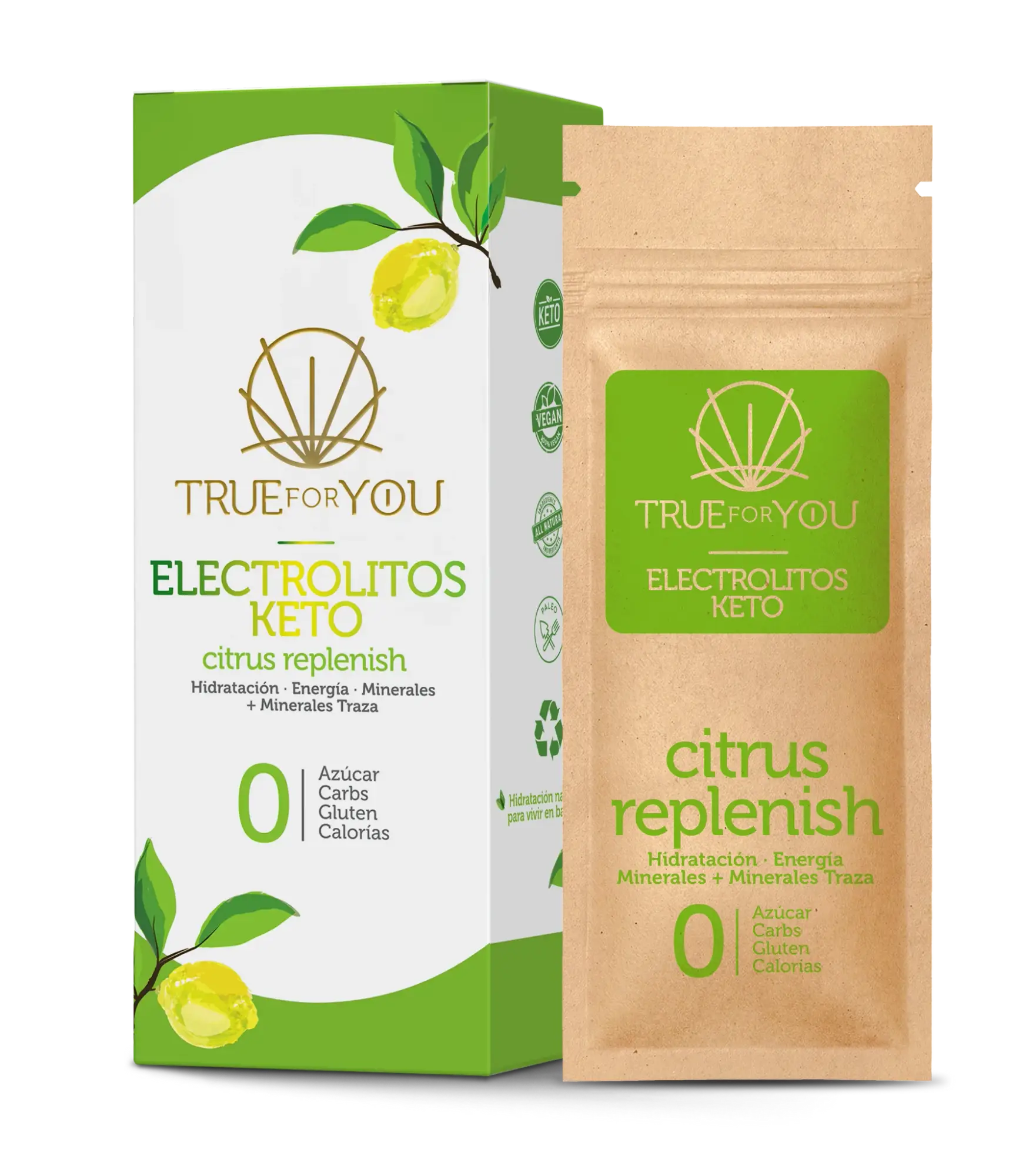 SACHETS CITRUS ELECTROLITOS KETO 7 SOBRES TRUE FOR YOU – Oc Market