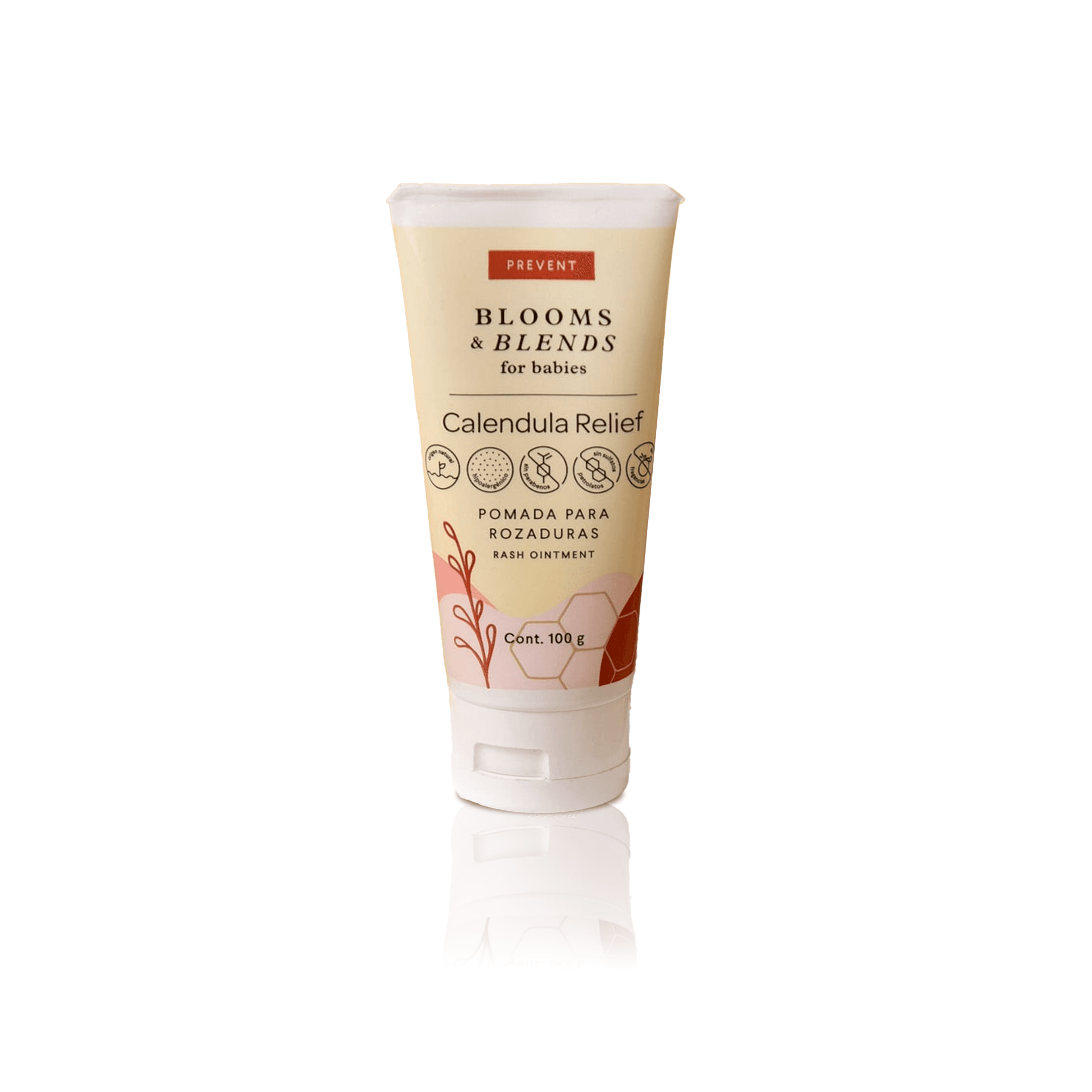 MINI CALENDULA RELIEF 100G / POMADA PARA PREVENIR ROZADURAS BLOOMS & B ...