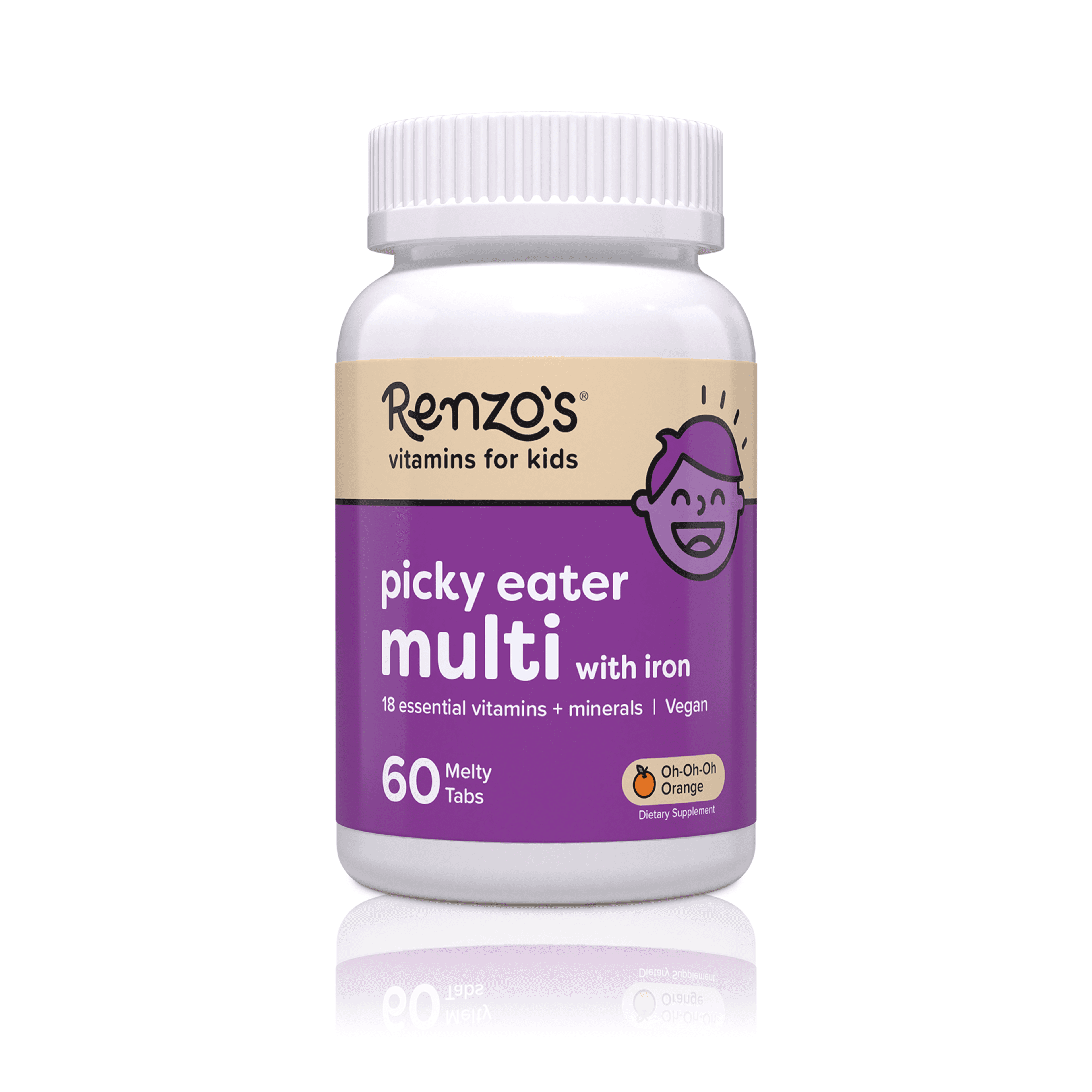 PICKY EATER MULTI WHIT IRON 60 CAPS RENZOS VITAMINS FOR KIDS VITAMINAS ...
