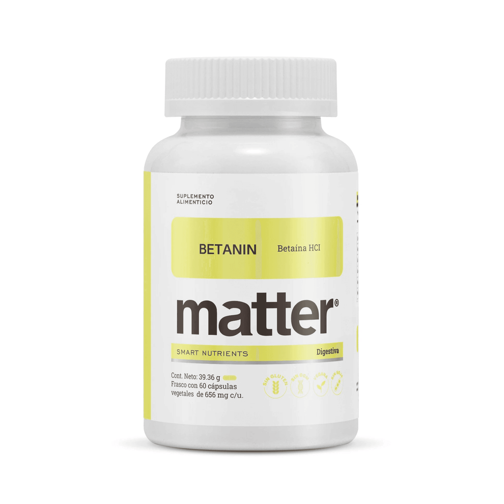 BETANINA BETAINA HCI 60 CÁPSULAS MATTER – Oc Market